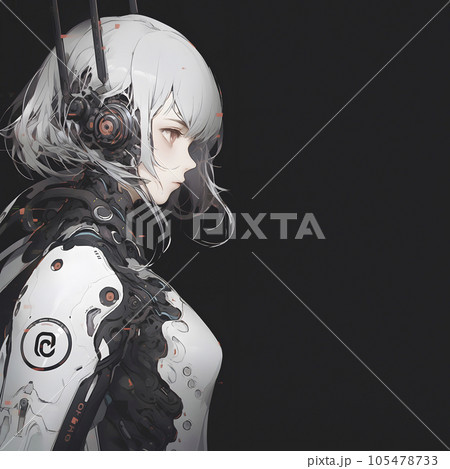 サイボーグ少女（Generative AI）のイラスト素材 [105478733] - PIXTA
