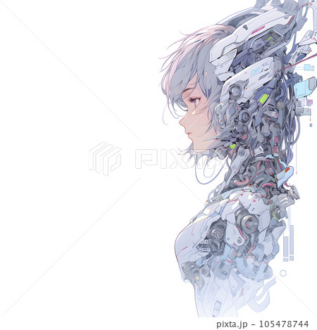 サイボーグ少女（Generative AI）のイラスト素材 [105478744] - PIXTA