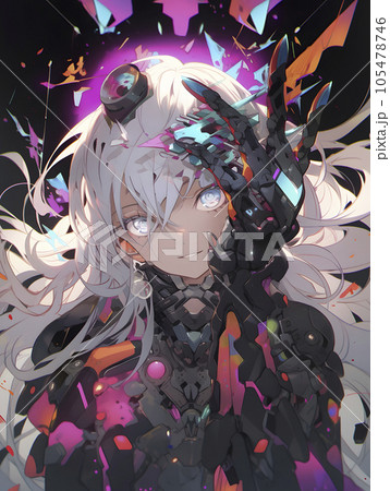 サイボーグ少女（Generative AI）のイラスト素材 [105478746] - PIXTA