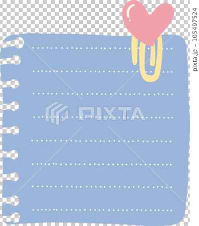cute sticky paper note pastel doodle , Creative...のイラスト素材 [105497524 ...