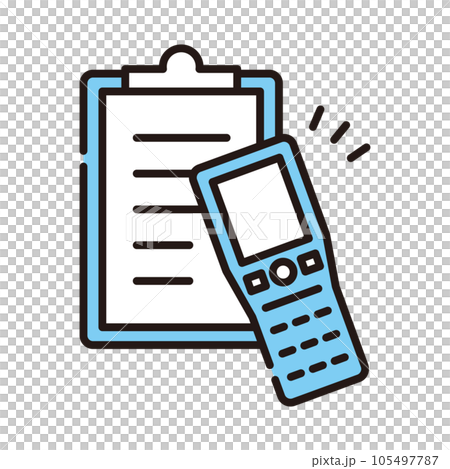 Barcode reader handy terminal icon - Stock Illustration [105497787] - PIXTA
