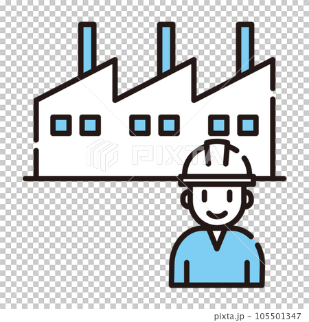 Factory employee icon - Stock Illustration [105501347] - PIXTA