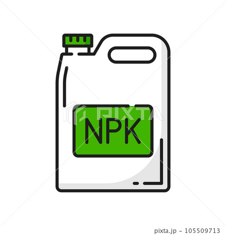 Soil NPK fertilizer agriculture color line...のイラスト素材 [105509713] - PIXTA