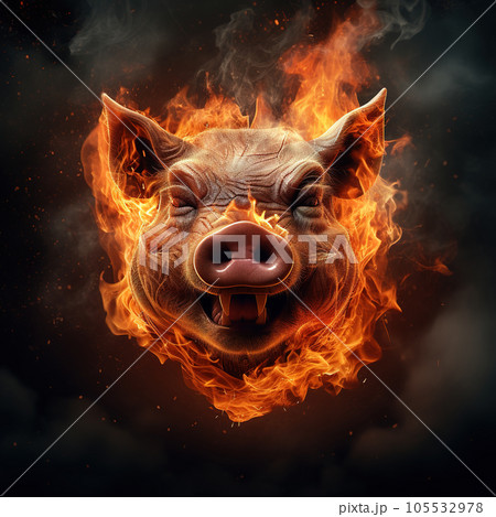 Angry Pig Face