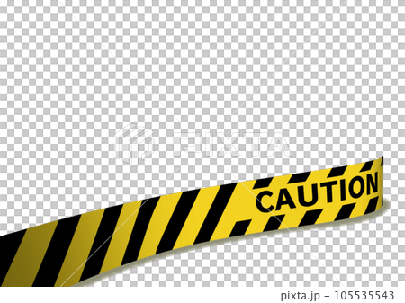 Note frame. Caution yellow tape ribbon. - Stock Illustration [105535543 ...