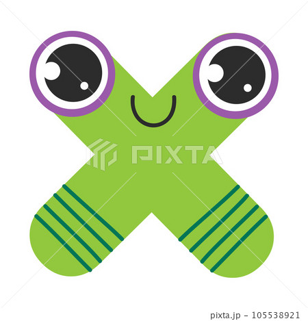 Funny Green Multiplication Sign Mathematical...のイラスト素材 [105538921] - PIXTA