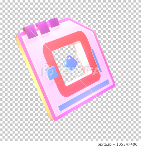 3D icon video games save rendered isolated on... - Stock Illustration ...