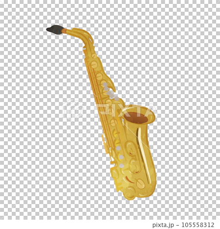 cute saxophone illustration - Stock Illustration [105558312] - PIXTA