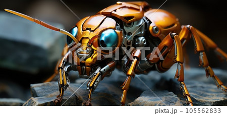 Ai Ant Cyborg in the style of baroque sci-fi.のイラスト素材 [105562833] - PIXTA