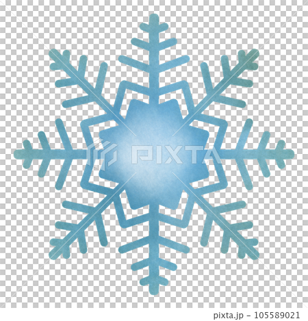 Isolated cute blue snowflake for winter in... - Stock Illustration ...