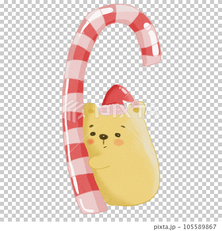 candy with little bear Christmas - Stock Illustration [105589867] - PIXTA