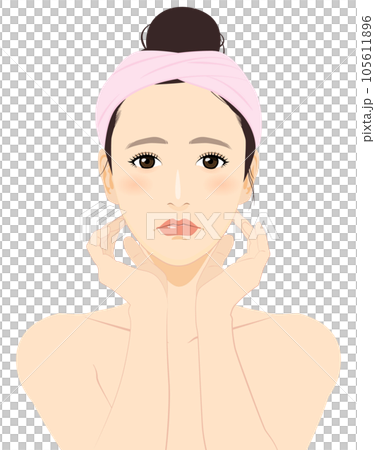 Beauty woman illustration troubled face - Stock Illustration [105611896 ...
