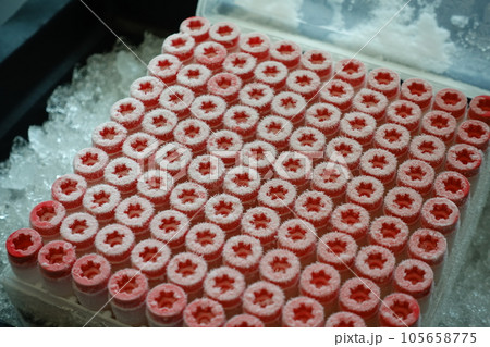 Human samples collection in lab.の写真素材 [105658775] - PIXTA