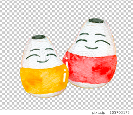 Okiagari Koboshi 水彩插圖-插圖素材 [105703173] - PIXTA圖庫