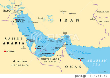 Arabian Peninsula Physical Map