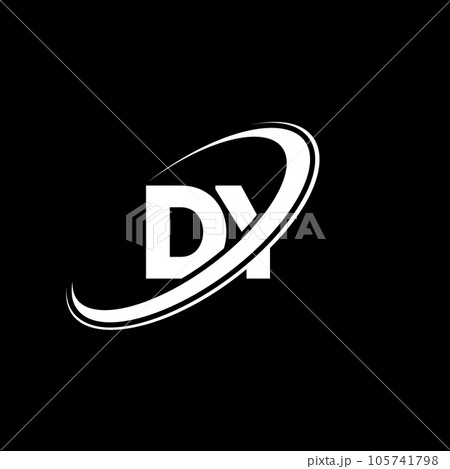 DY D Y letter logo design. Initial letter DY...のイラスト素材 [105741798] - PIXTA