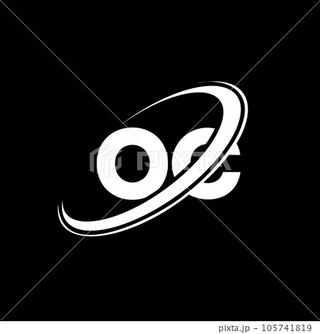 OC O C letter logo design. Initial letter OC...のイラスト素材 [105741819] - PIXTA