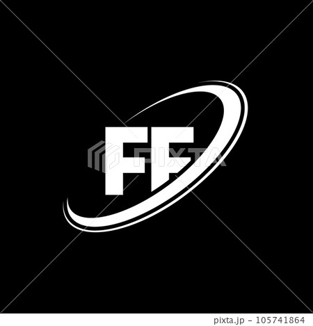 FF F F letter logo design. Initial letter FF...のイラスト素材 [105741864] - PIXTA