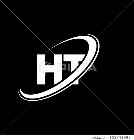 HT H T letter logo design. Initial letter HT...のイラスト素材 [105741992] - PIXTA