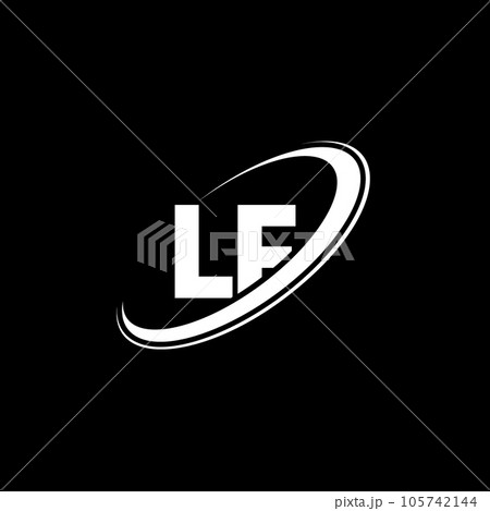 LF L F letter logo design. Initial letter LF...のイラスト素材 [105742144] - PIXTA