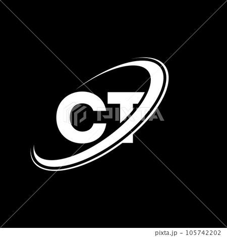 CT C T letter logo design. Initial letter CT...のイラスト素材 [105742202] - PIXTA