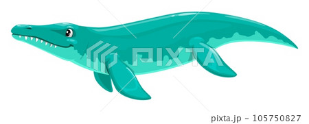Kronosaurus dinosaur funny cartoon character....のイラスト素材 [105750827] - PIXTA