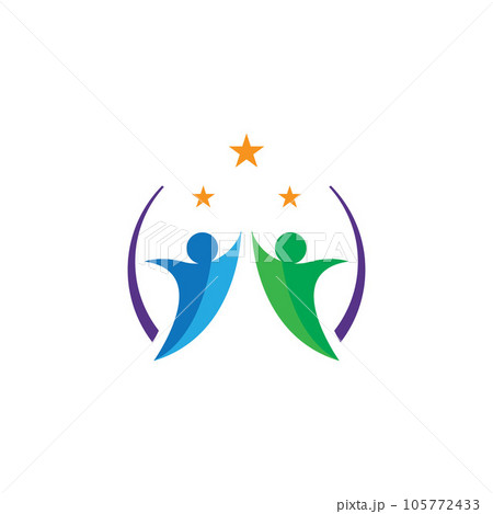 People star logo and vector imagesのイラスト素材 [105772433] - PIXTA