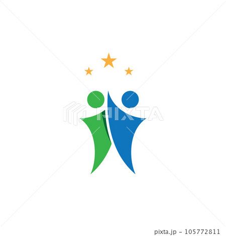 People star logo and vector imagesのイラスト素材 [105772811] - PIXTA
