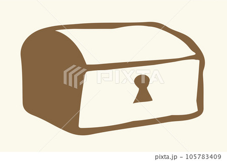 Treasure chest. Vector drawing iconのイラスト素材 [105783409] - PIXTA