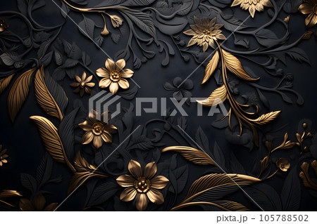 luxury wallpaper pattern background texture...のイラスト素材 [105788502] - PIXTA