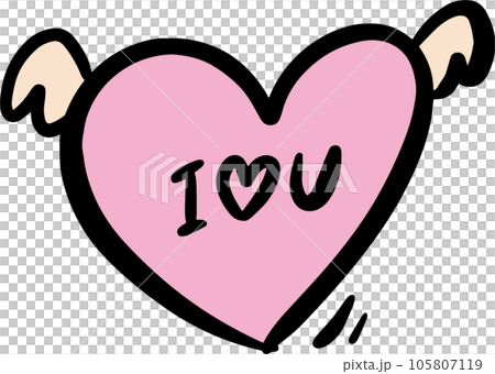 The drawing love icon for valentine concept - Stock Illustration ...