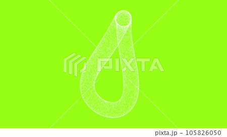 3D white infinity object on green screen....のイラスト素材 [105826050] - PIXTA