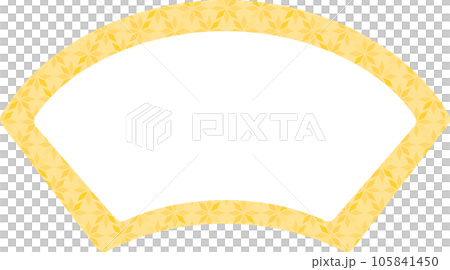 Fan-shaped frame Japanese style floral pattern... - Stock Illustration ...