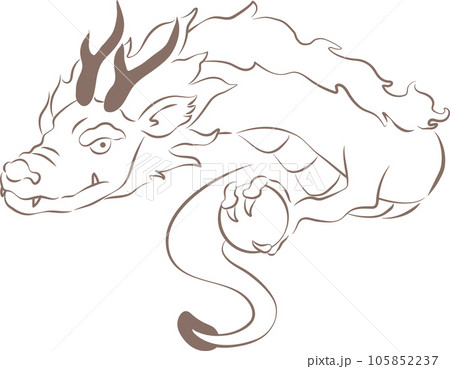 Japanese Dragon Face Drawing Japanese Dragon Head Photos And Images
