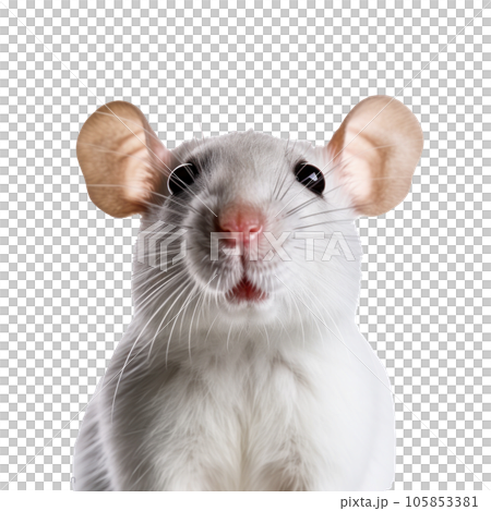 Cute rat face isolatedのイラスト素材 [105853381] - PIXTA