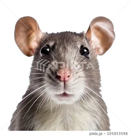 Cute rat face isolatedのイラスト素材 [105853598] - PIXTA