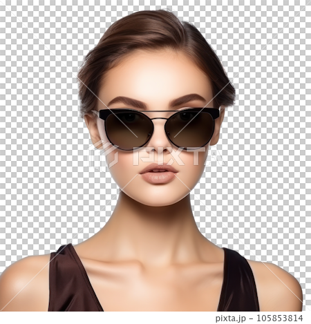 Beautiful model girl isolated - Stock Illustration [105853814] - PIXTA