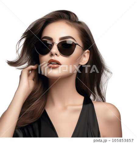 Beautiful model girl isolatedのイラスト素材 [105853857] - PIXTA