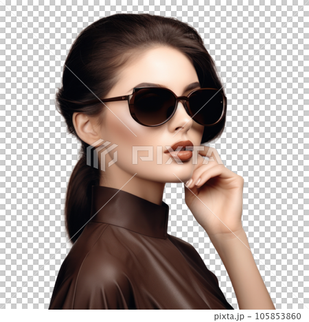 Beautiful model girl isolated - Stock Illustration [105853860] - PIXTA