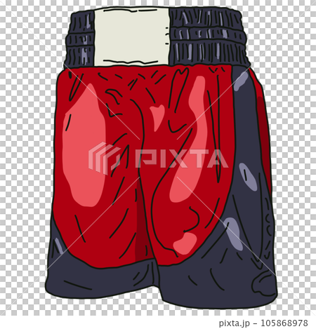 vector black, red and black boxing pants ,...のイラスト素材 [105868978] - PIXTA