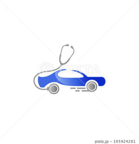 car doctor service logo design. Vector...のイラスト素材 [105924281] - PIXTA