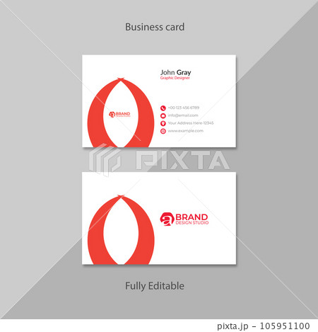 Nice Business Card Templateのイラスト素材 [105951100] - PIXTA