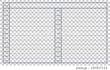 一日の予定表のイラスト素材 [105957118] - PIXTA