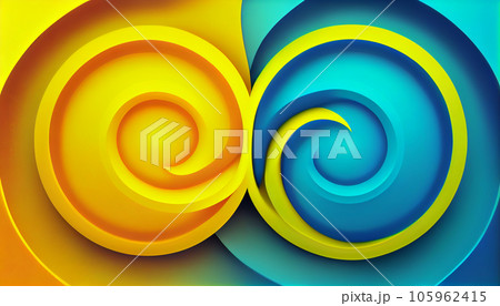 Generative AI, Chromatic Fusion: Abstract...のイラスト素材 [105962415] - PIXTA