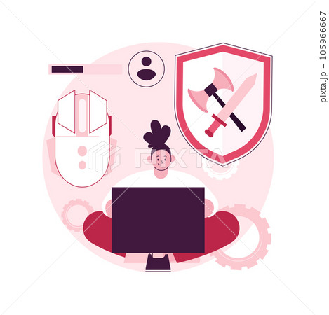 MMORPG abstract concept vector illustration....のイラスト素材 [105966667] - PIXTA