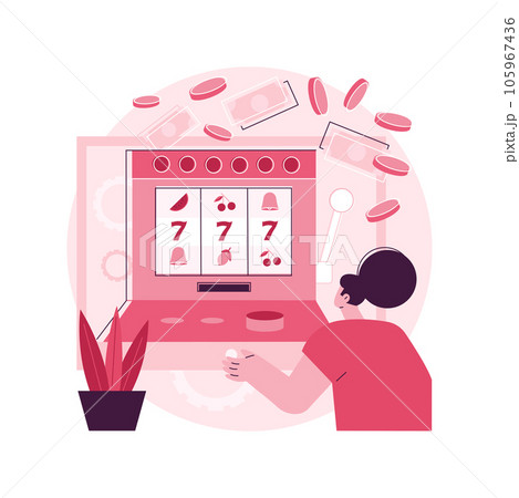 Slot machine abstract concept vector...のイラスト素材 [105967436] - PIXTA