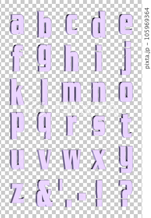 3D Font Pack 5 [Alphabet/sml/three-dimensional... - Stock Illustration ...