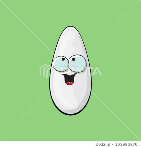 Rice character. Cartoon rice grain characters...のイラスト素材 [105980570] - PIXTA