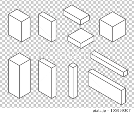Illustration of a three-dimensional box using... - Stock Illustration ...