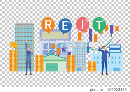Image illustration of REIT (real estate... - Stock Illustration ...